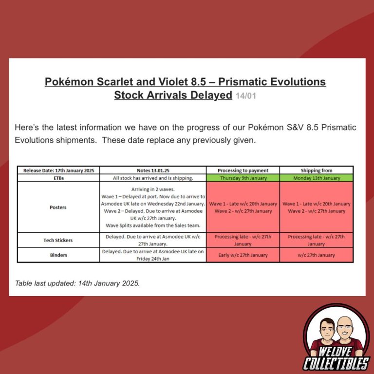 Prismatic Evolution Release at WLC: ETB Availability